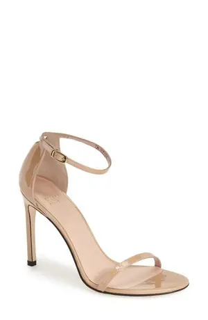 STUART WEITZMAN Stuart Weitzman Nudistsong Ankle Strap Sandal Adobe Aniline