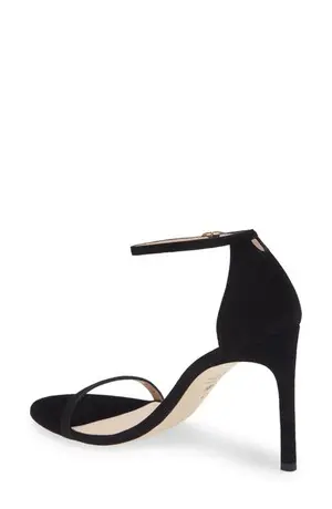 STUART WEITZMAN Nudistsong Ankle Strap Sandal - Black