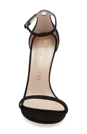 STUART WEITZMAN Nudistsong Ankle Strap Sandal - Black