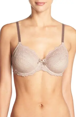 Chantelle Rive Gauche Full Coverage Underwire Bra Hazelnut Rose