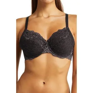 Chantelle Rive Gauche Full Coverage Underwire Bra Ink/grey-sr