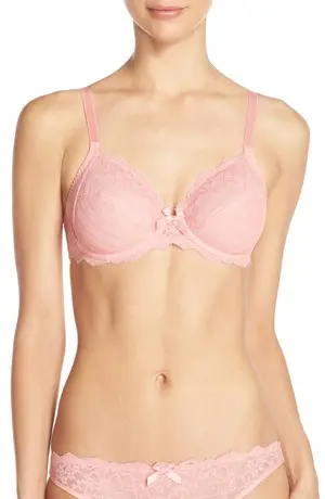 Chantelle Rive Gauche Full Coverage Underwire Bra Pink Lemonade
