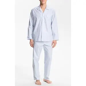 Majestic International Herringbone Cotton Pajamas - Surf