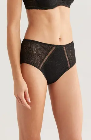 Simone Perele Comete Retro Briefs - Black