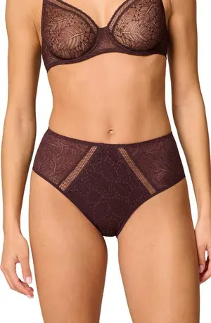 Simone Perele Comete Retro Briefs Dark Brown