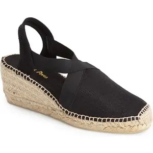 TONI PONS Ter Slingback Espadrille Sandal - Black