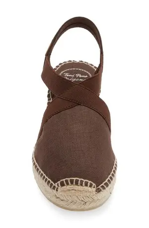TONI PONS Ter Slingback Espadrille Sandal - Marro