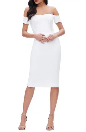 Dress The Population Bailey Dress - Off White