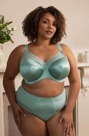 GODDESS Keira Full Figure Underwire Bra - Seafoam