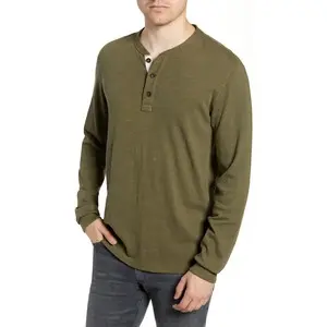 Rag & Bone RAG & BONE Slim Fit Henley Army
