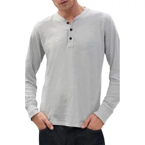Rag & Bone Classic Slim Fit Henley - Heather Grey