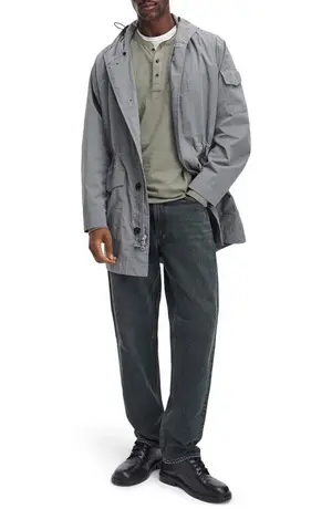Rag & Bone Classic Slim Fit Henley - Lichen