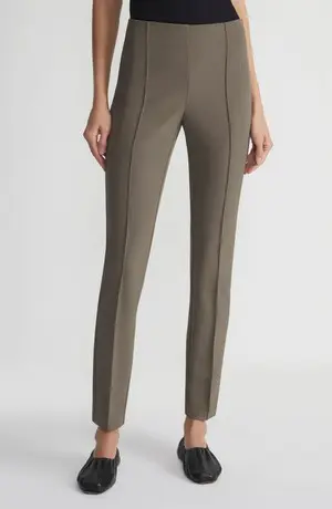 Lafayette 148 New York Gramercy Acclaimed Trousers - Nougat