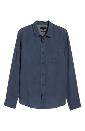 Vince Regular Fit Double Face Button-up Shirt - Chambray