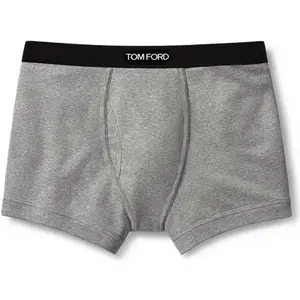 TOM FORD Cotton Stretch Jersey Boxer Briefs - Grey