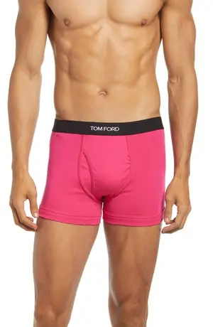 TOM FORD Cotton Stretch Jersey Boxer Briefs Hot Pink