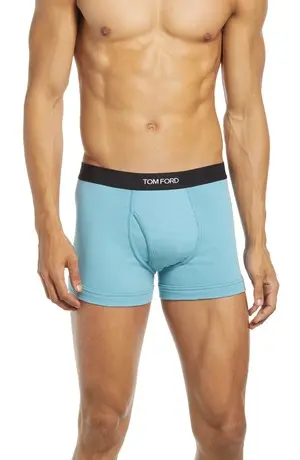 TOM FORD Cotton Stretch Jersey Boxer Briefs Light Blue
