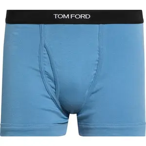 TOM FORD Tom Ford Cotton Stretch Jersey Boxer Briefs Mid Blue