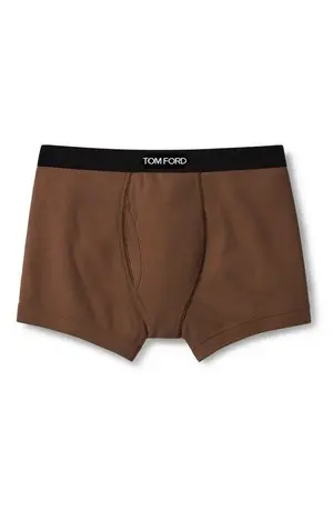 TOM FORD Cotton Stretch Jersey Boxer Briefs Military Green