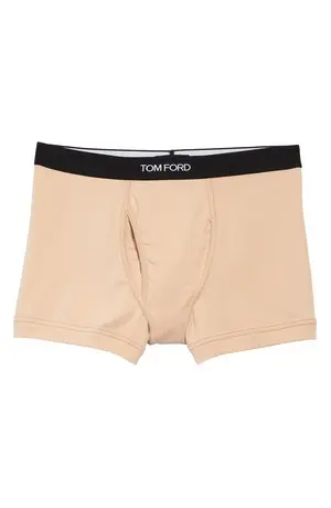 TOM FORD Cotton Stretch Jersey Boxer Briefs Nude 1