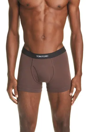 TOM FORD Cotton Stretch Jersey Boxer Briefs Nude