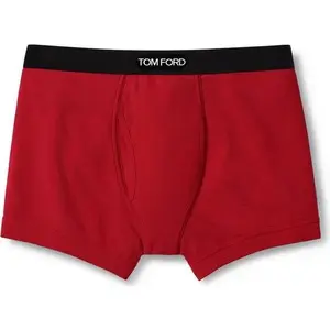TOM FORD Cotton Stretch Jersey Boxer Briefs - Red