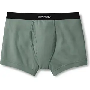 TOM FORD Cotton Stretch Jersey Boxer Briefs Seafoam
