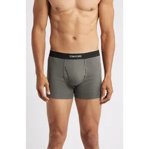 TOM FORD Cotton Stretch Jersey Boxer Briefs Slate