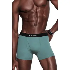 TOM FORD Cotton Stretch Jersey Boxer Briefs - Teal