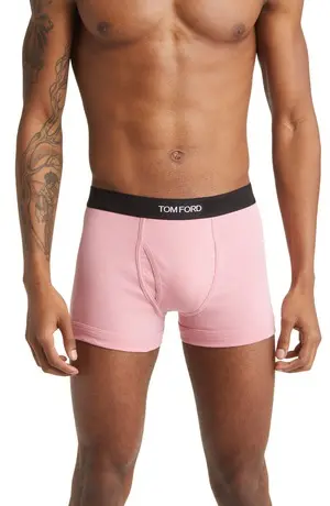 TOM FORD Cotton Stretch Jersey Boxer Briefs Washed Rose