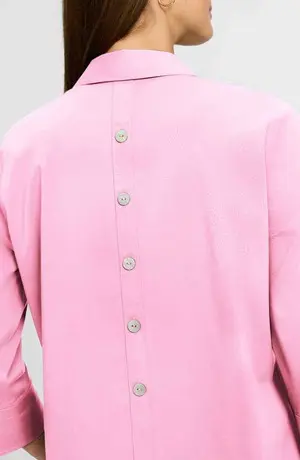 Foxcroft Pamela Stretch Tunic - Bubblegum Pink