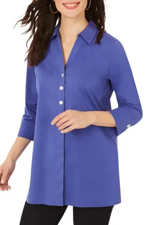 Foxcroft Foxcroft Pamela Stretch Tunic Violetta