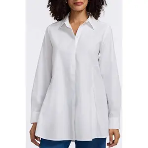Foxcroft Cici Non-iron Tunic Blouse - White