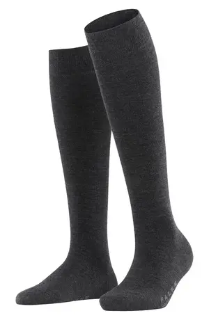 Falke Falke Soft Merino Knee High Socks Anthracite