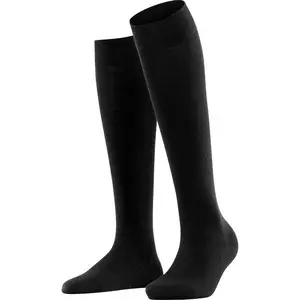 Falke Soft Merino Knee High Socks - Black