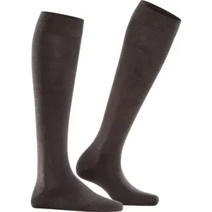 Falke Soft Merino Knee High Socks - Dark Brown