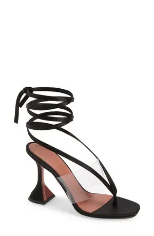 Amina Muaddi Zula Ankle Wrap Sandal