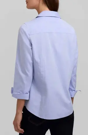 Foxcroft Taylor Fitted Non-iron Shirt - Blue Wave