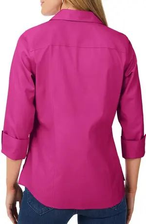 Foxcroft Taylor Fitted Non-iron Shirt - Fuchsia