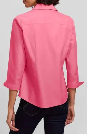 Foxcroft Taylor Fitted Shirt - Pink Praline