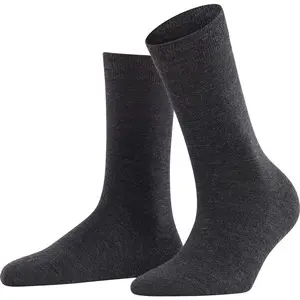 Falke Falke Soft Merino Crew Socks Anthra.mel