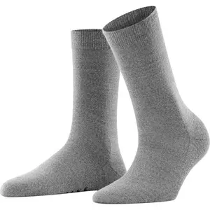 Falke Soft Merino Crew Socks - Light Grey
