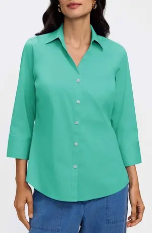 Foxcroft V Neck Shirts For Women
