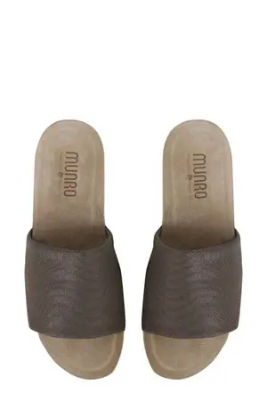 Munro Casita Slide Sandal - Mocha Metallic