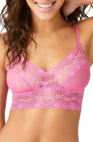 Wacoal Wacoal Lace Kiss Bralette Cone Flower