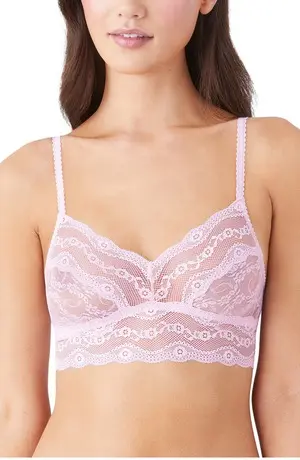 Wacoal Wacoal Lace Kiss Bralette Pink Lady