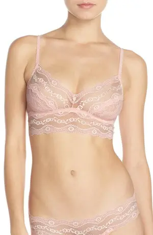 Wacoal Lace Kiss Bralette - Rose Smoke
