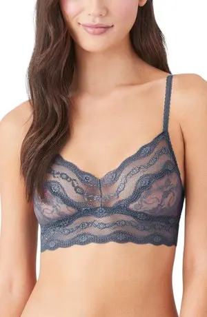 Wacoal Wacoal Lace Kiss Bralette Vintage Indigo