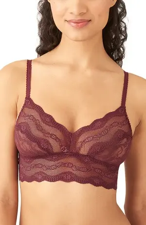 Wacoal Wacoal Lace Kiss Bralette Windsor Wine