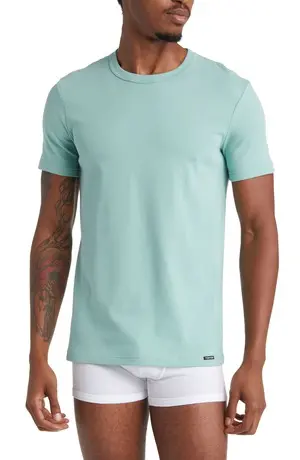 TOM FORD Cotton Jersey Crewneck T-shirt Menthol
